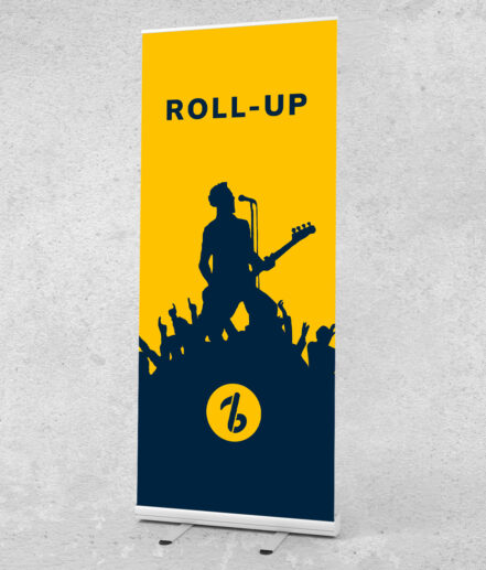 Roll Up med eget design - Bandmerch.dk