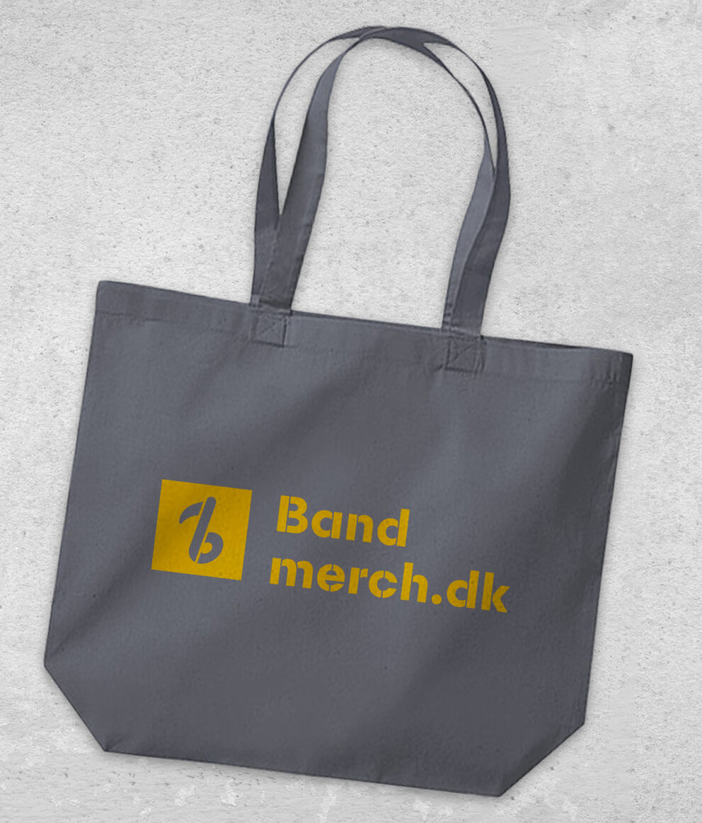 Design din egen Totebag Basic m. bred bund - Bandmerch.dk