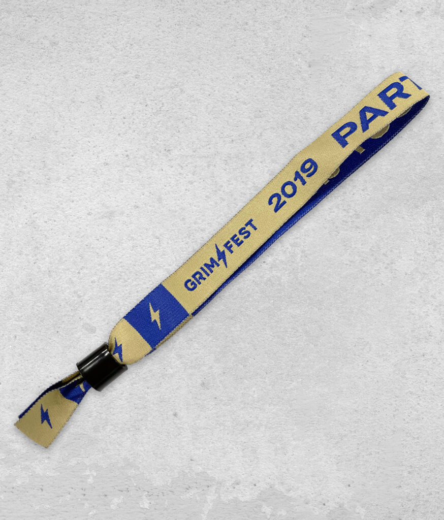 Vævede festival armbånd - Bandmerch.dk